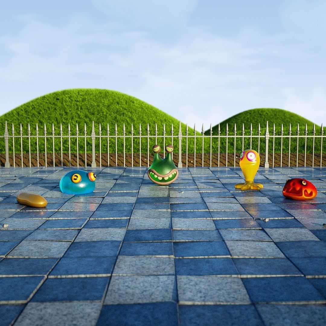 Zelda Twilight Princess ChuChu 3D Printable and Animated free 3D model ...