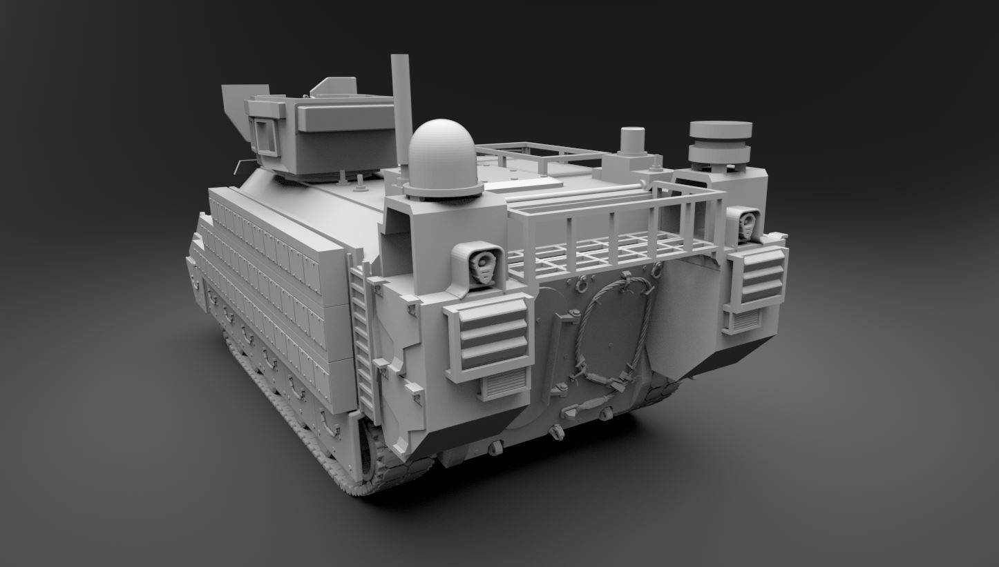 AMPV scale model 3D model 3D printable | CGTrader
