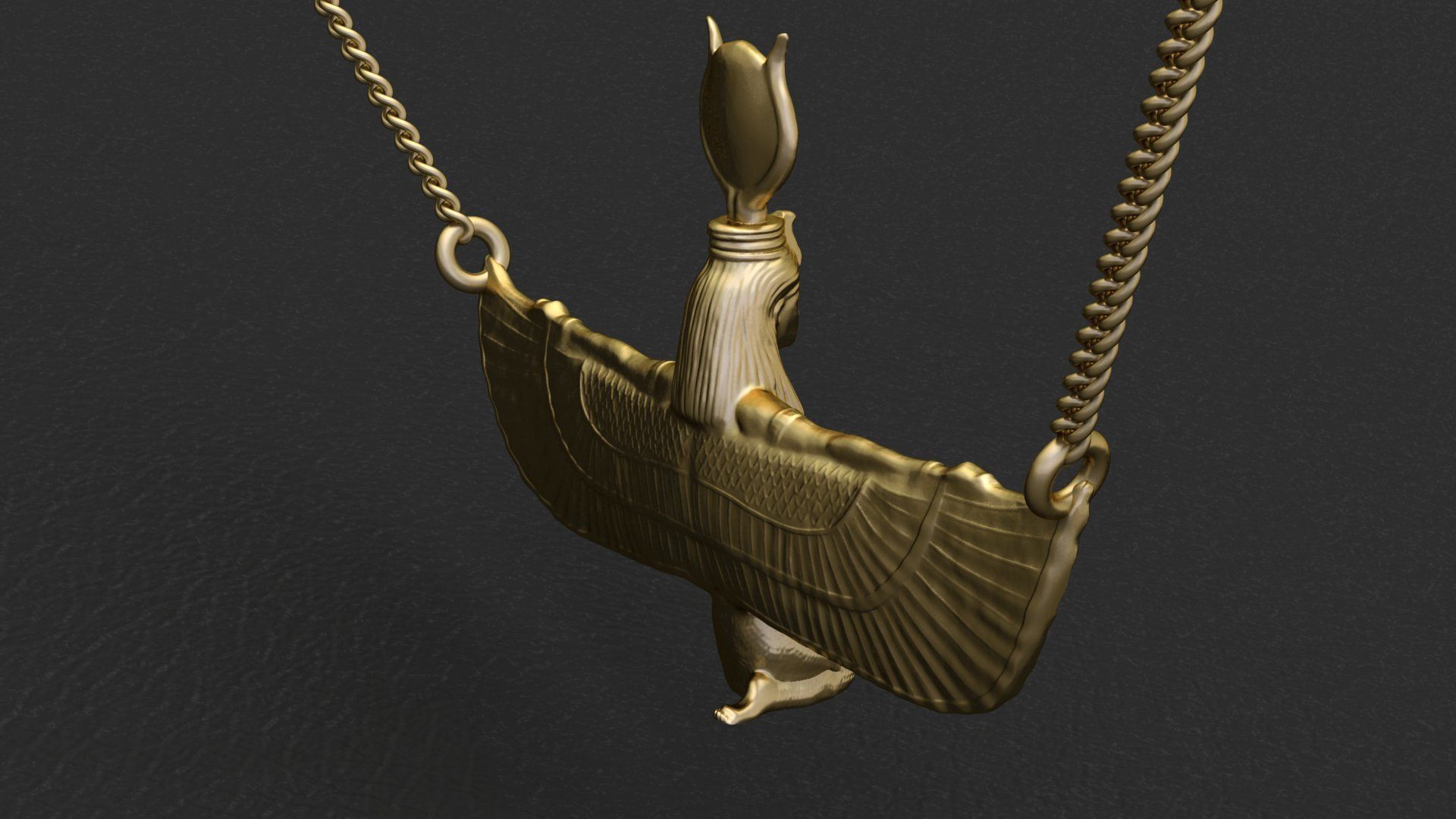 isis Pendant Egypt Jewelry 3D model 3D printable | CGTrader