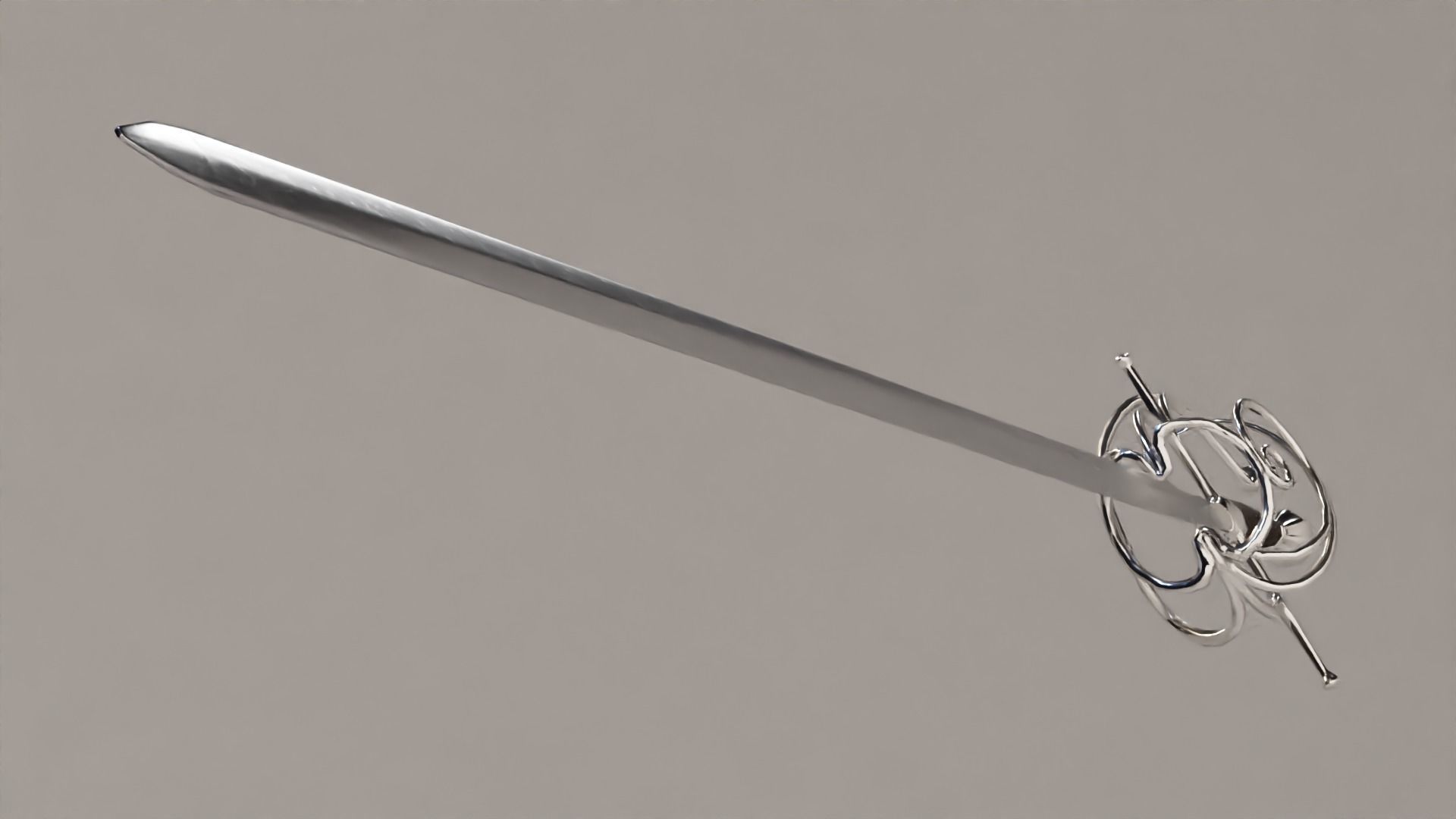 3D model Rapier Western European Sword VR / AR / low-poly | CGTrader