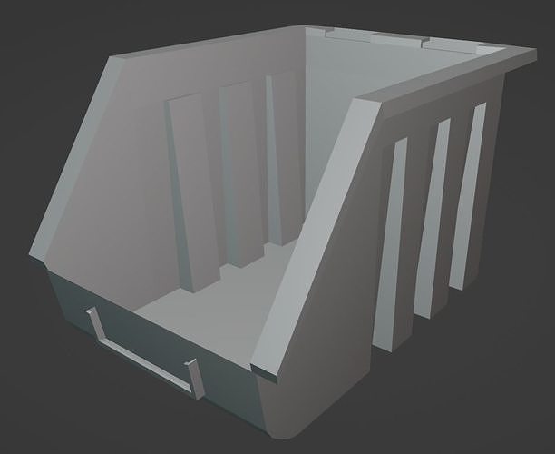 Bin for screws free 3D model | CGTrader