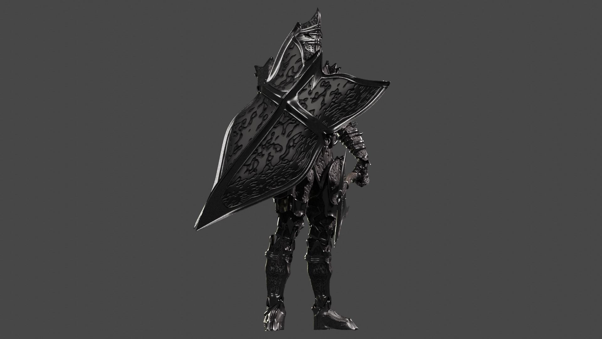 Sunlord and Moonlord set of armors and weapons 3D model rigged | CGTrader