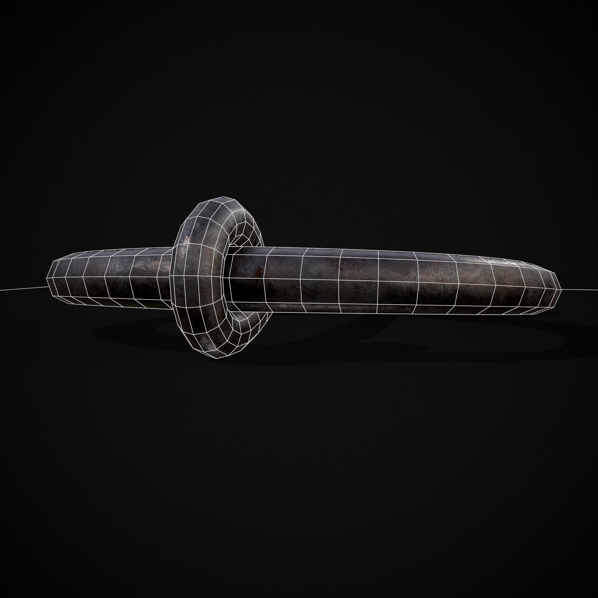 3D model Medieval Hand Forged Iron Brooch VR / AR / low-poly | CGTrader