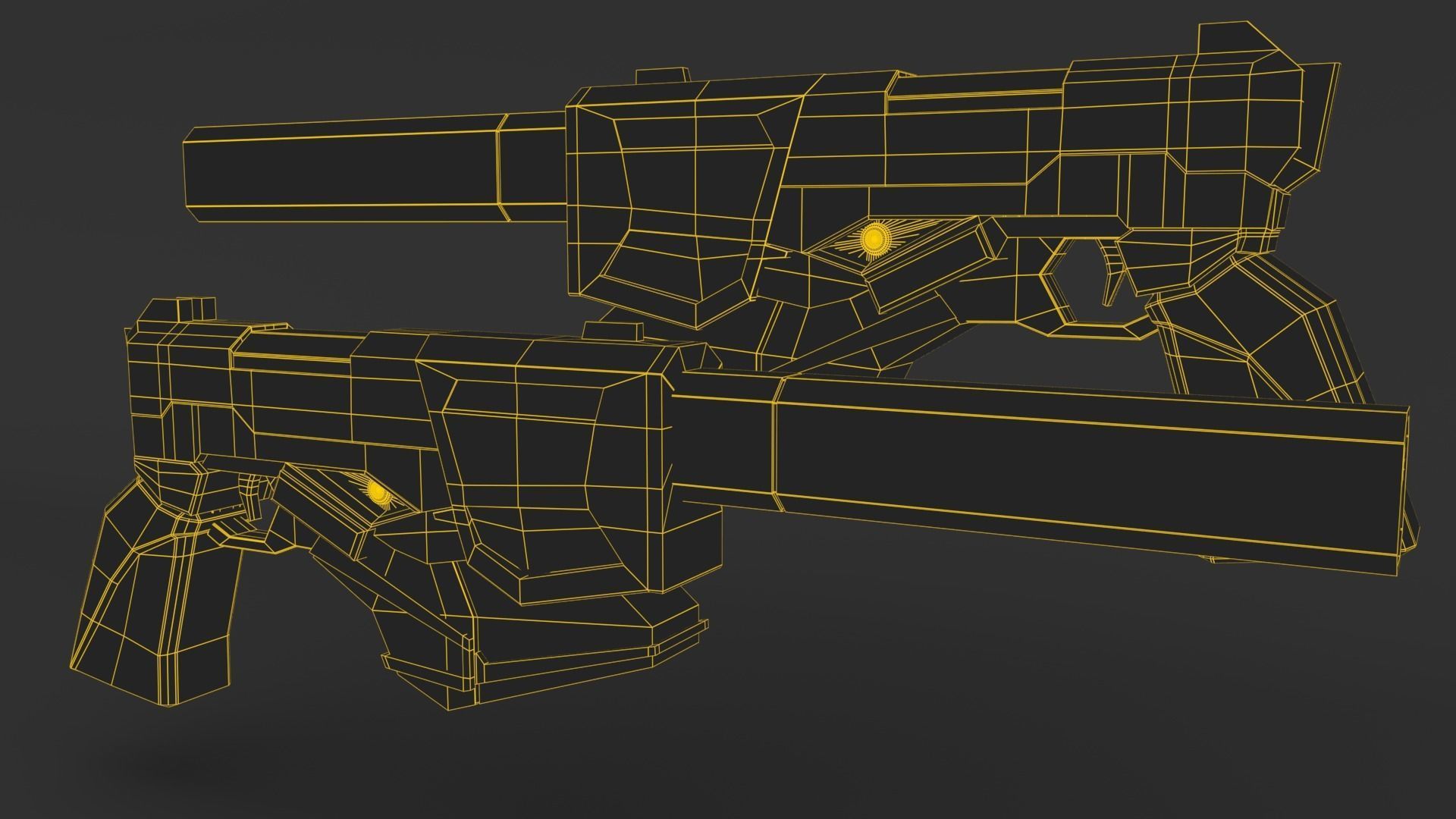 M25 Gun free VR / AR / low-poly 3D model | CGTrader