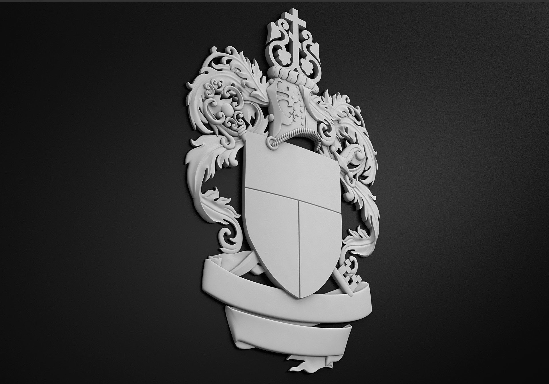 Coat of arms 3D model | CGTrader