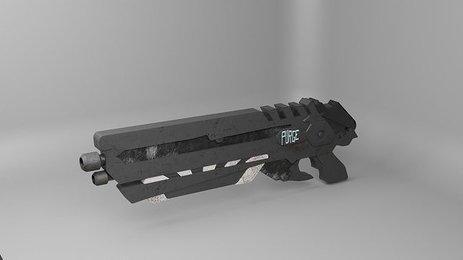 Apocalyptic Gun 3D model | CGTrader