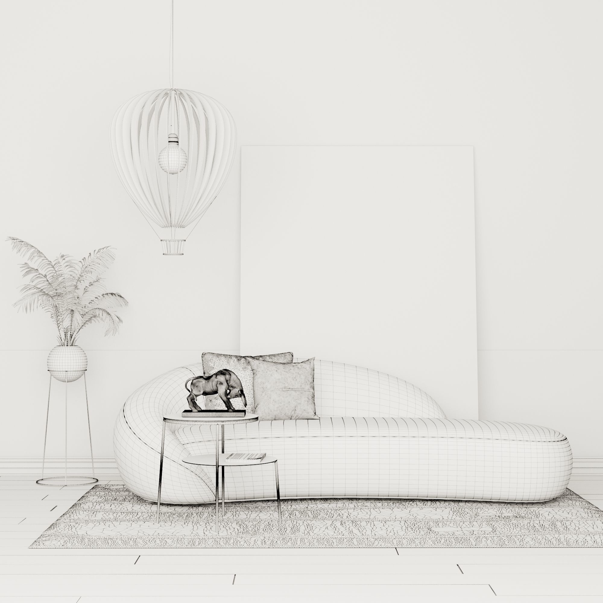 Interior design scene 3D 3D model | CGTrader