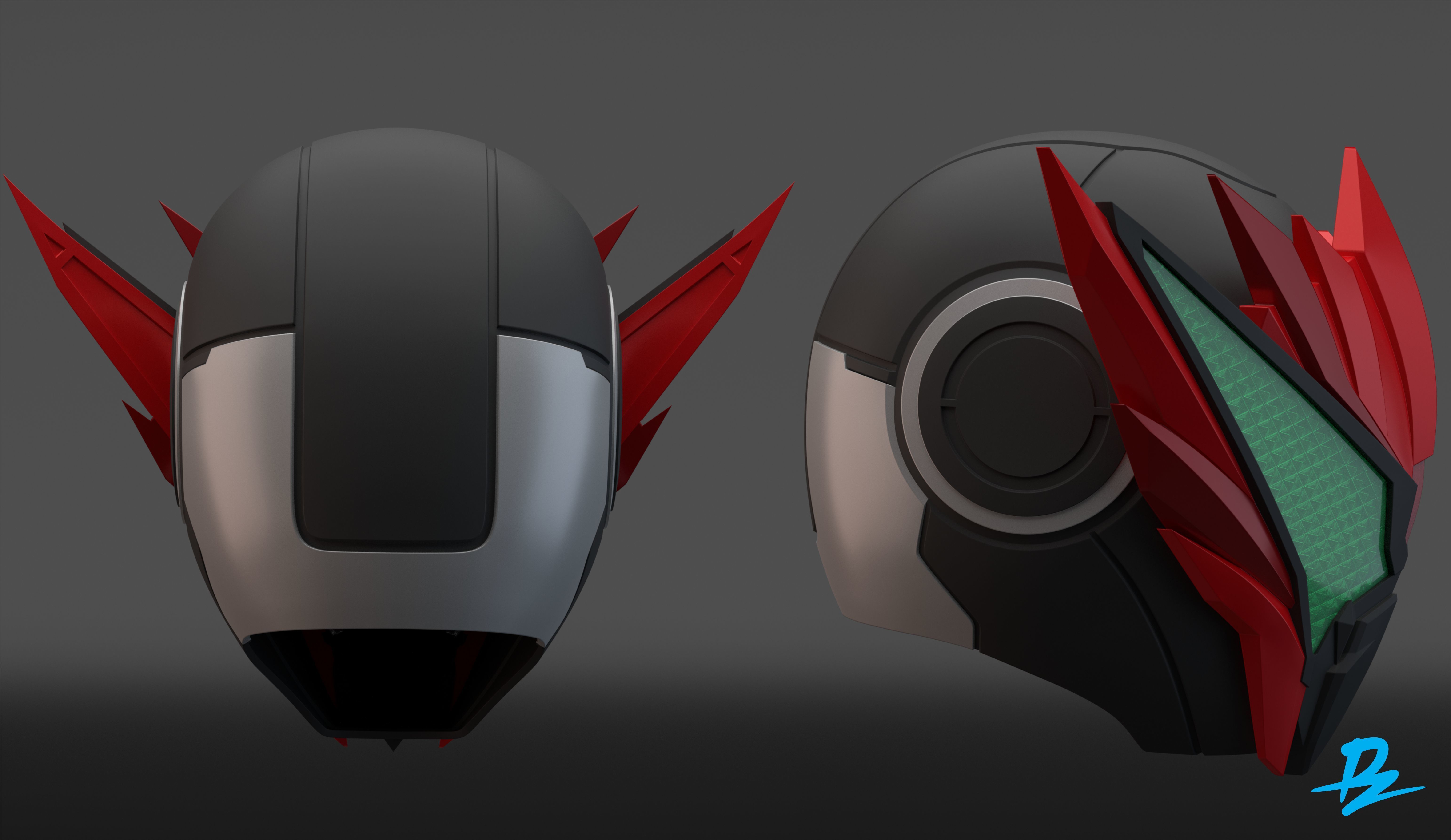 Kamen Rider Jin Burning Falcon Form 3D model 3D printable | CGTrader