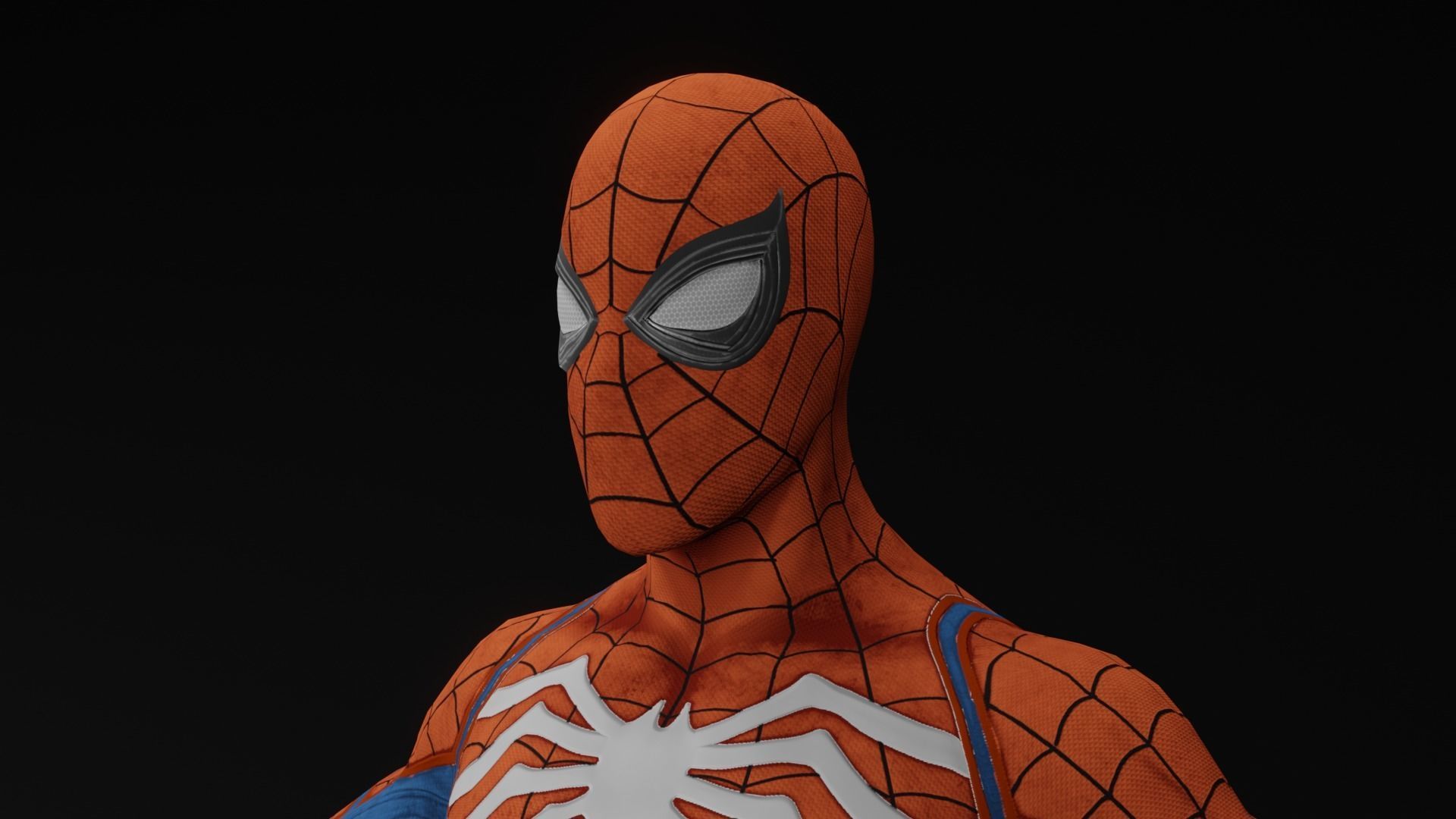 3D model Spider Man 3D model with RGB and animation VR / AR / low-poly ...