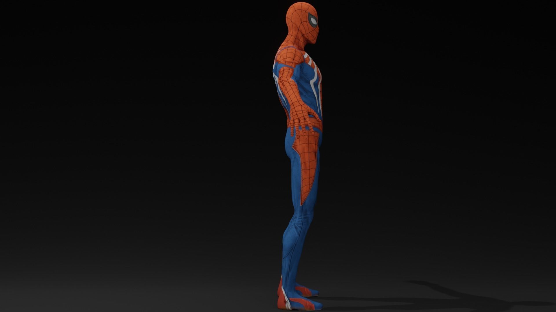 3D model Spider Man 3D model with RGB and animation VR / AR / low-poly ...