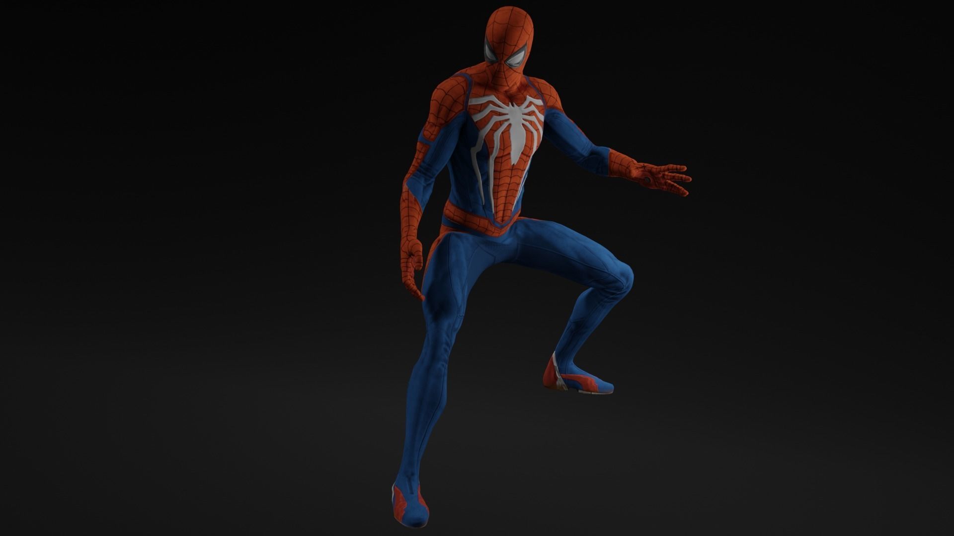 3D model Spider Man 3D model with RGB and animation VR / AR / low-poly ...