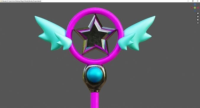 3D model Magic Stick Staff Wand VR / AR / low-poly | CGTrader