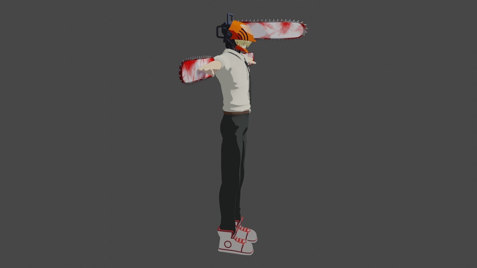 Chainsaw Man Rig 3D model rigged | CGTrader
