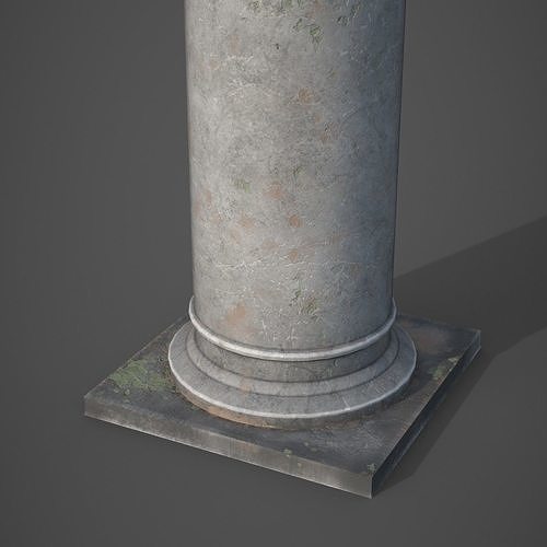3D model Tuscan Style Column old vintage VR / AR / low-poly | CGTrader