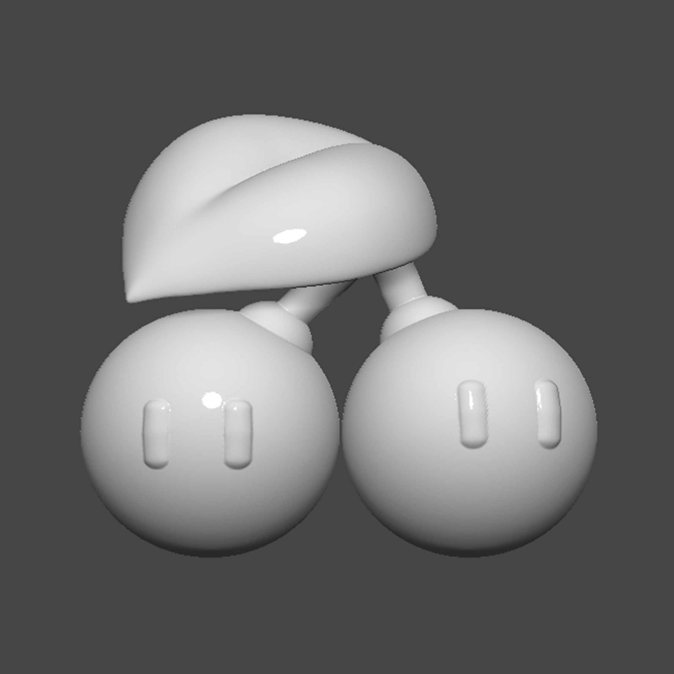 Double Cherry Mario 3D model 3D printable | CGTrader