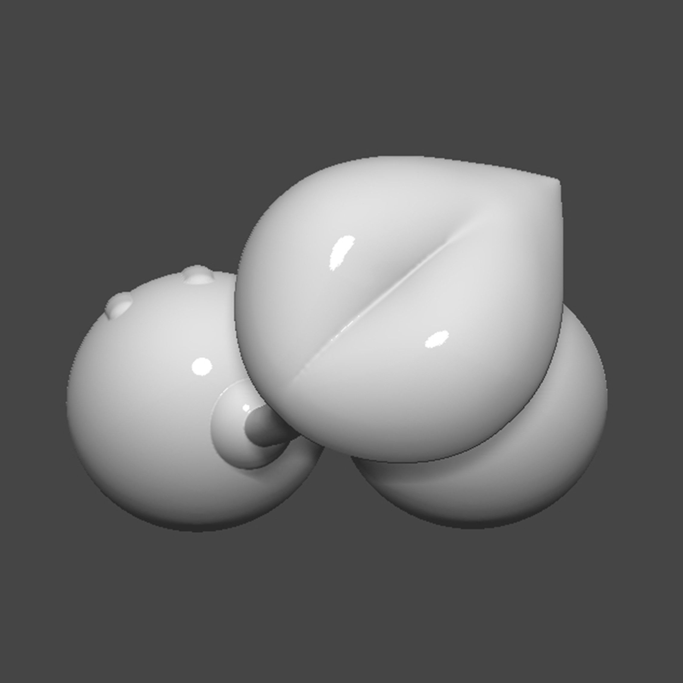 Double Cherry Mario 3D model 3D printable | CGTrader