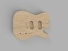 CNC Modern 7 String Telecaster Guitar Body and Neck 3D CAD Model 3D ...