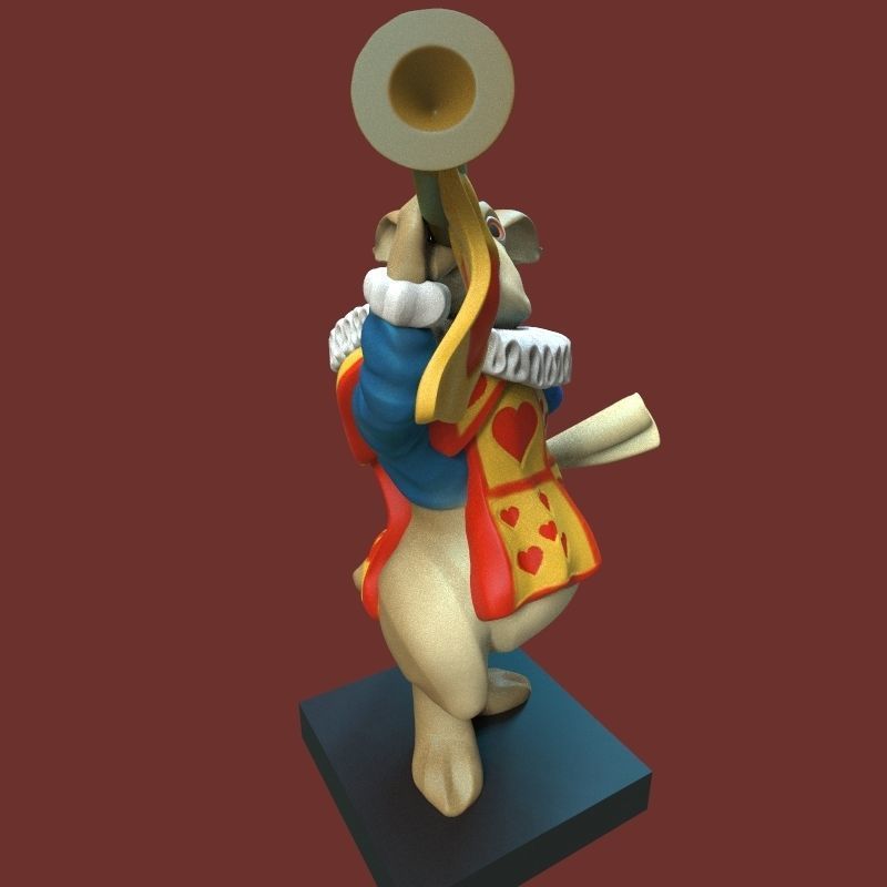 white rabbit 3D model 3D printable | CGTrader