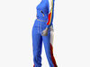 blue sportswear - outfit - ZPRG- FBX- OBJ- MTL -TEXTURES 3D model ...