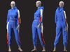 blue sportswear - outfit - ZPRG- FBX- OBJ- MTL -TEXTURES 3D model ...