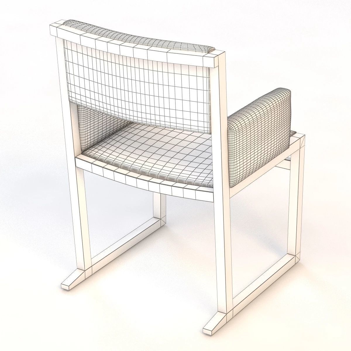 Emily Arm Dining Chair 3D model | CGTrader