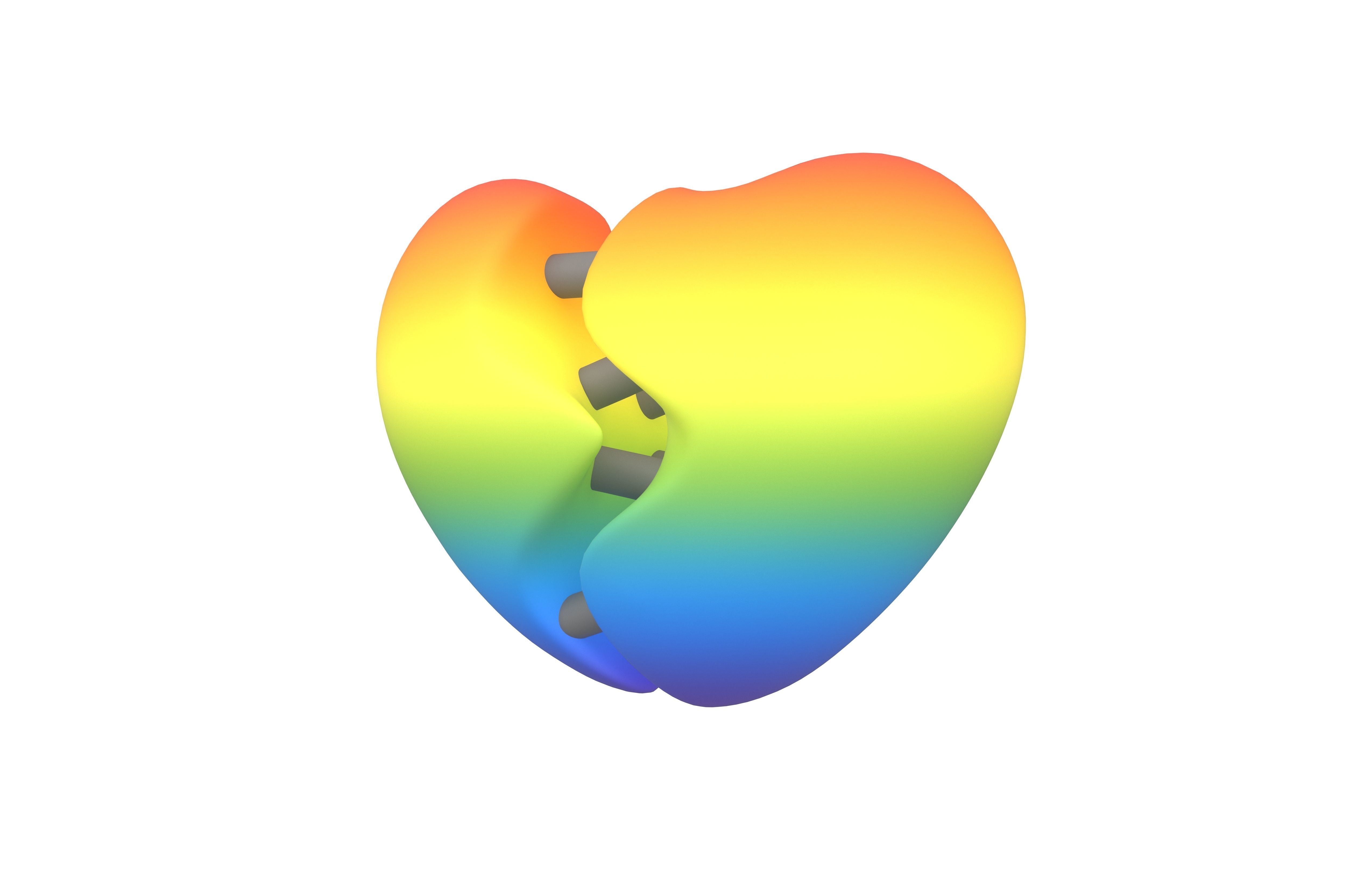 3D model Broken Heart v3 013 VR / AR / low-poly | CGTrader