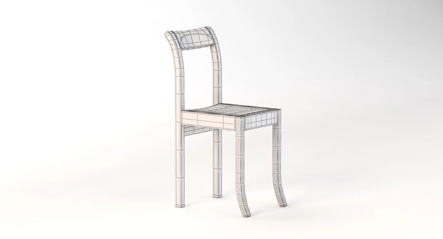 Estel Group Jim and Slim Colour Dining Chair By Sebastian Bergne 3D model | CGTrader