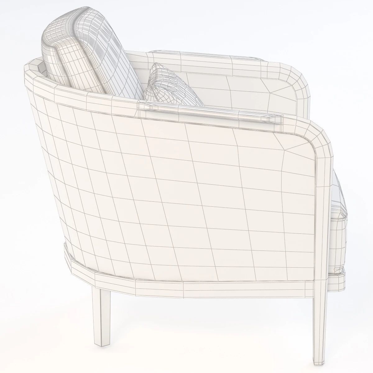 Flexform Mondo Armchair 3D model | CGTrader