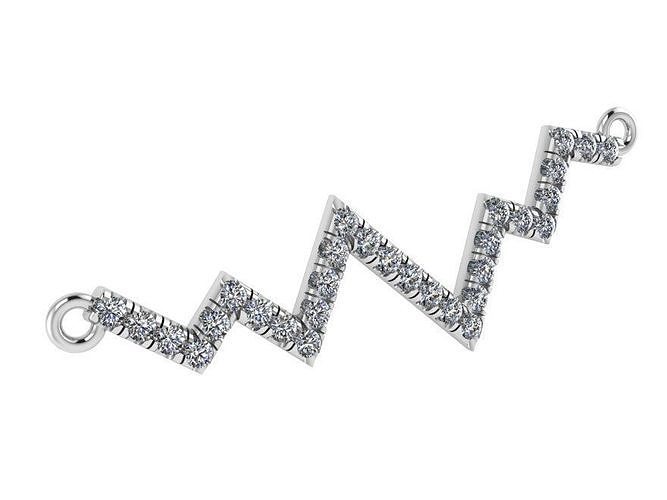 Zigzag Pendant 2277 3D print model 3D model 3D printable | CGTrader