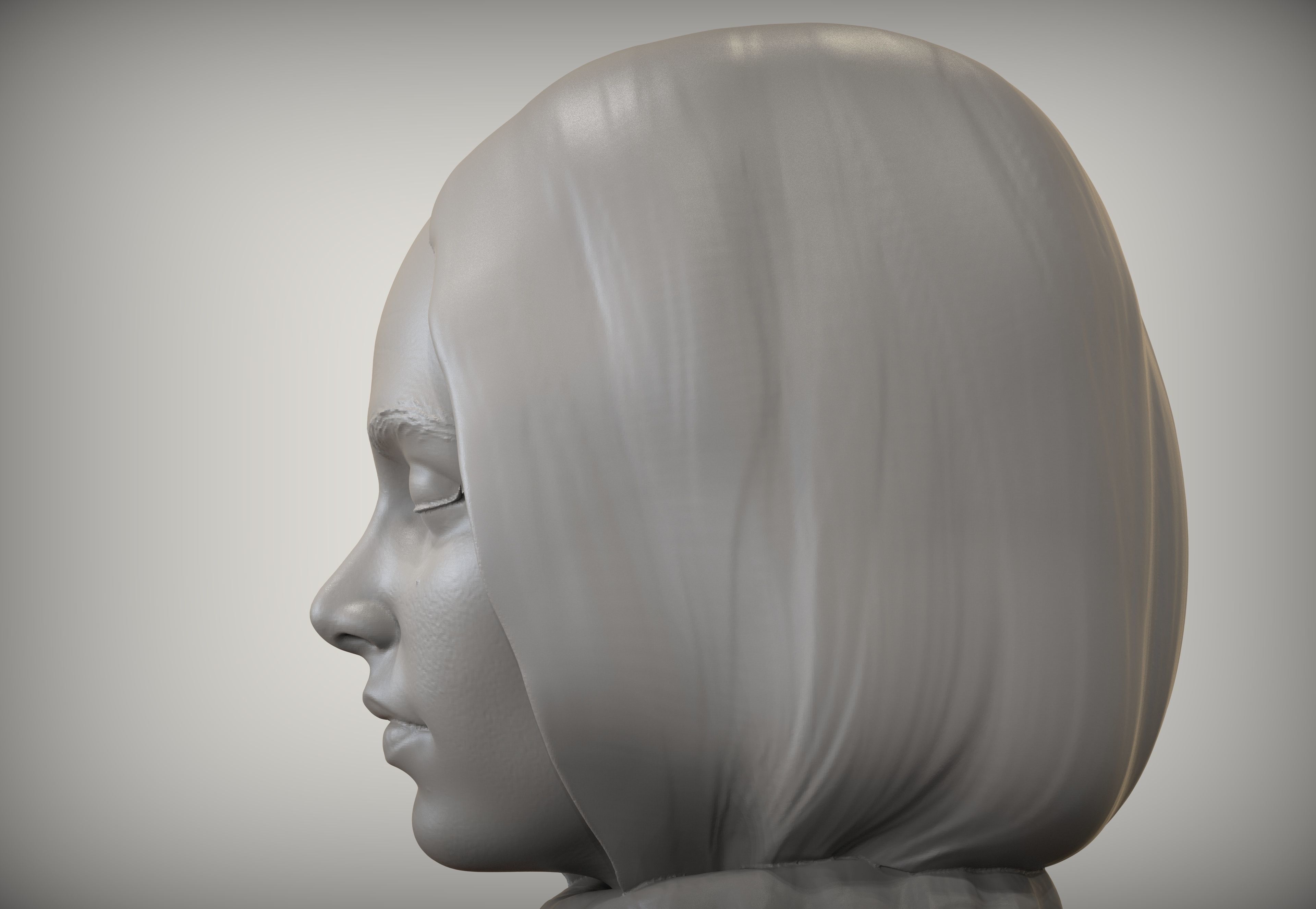Zen Coffee Girl for 3D Print 3D model 3D printable | CGTrader