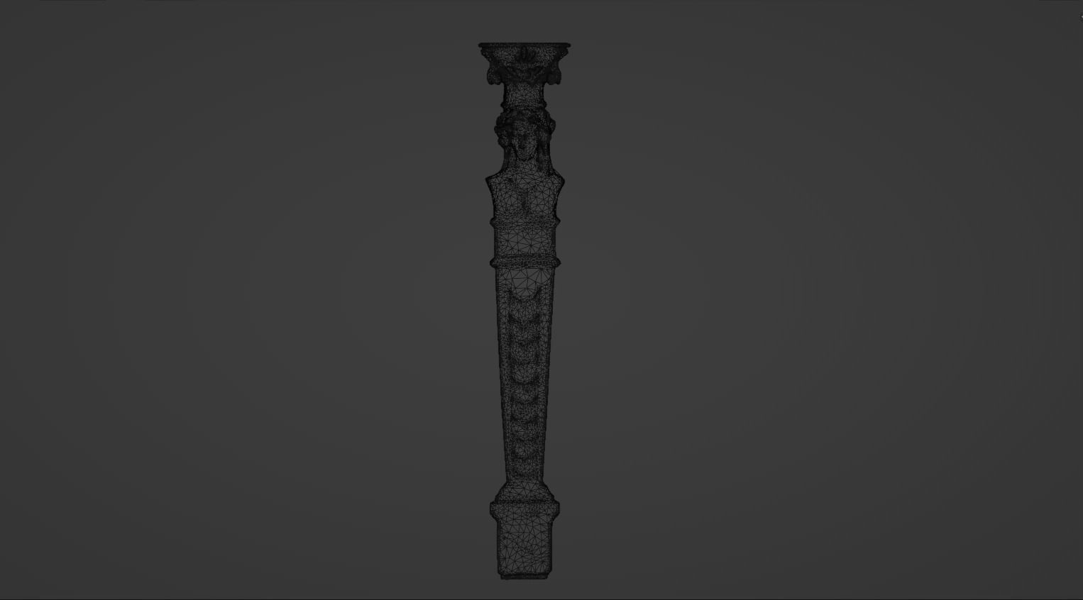Decorative Statue Pillar 3D model 3D model | CGTrader