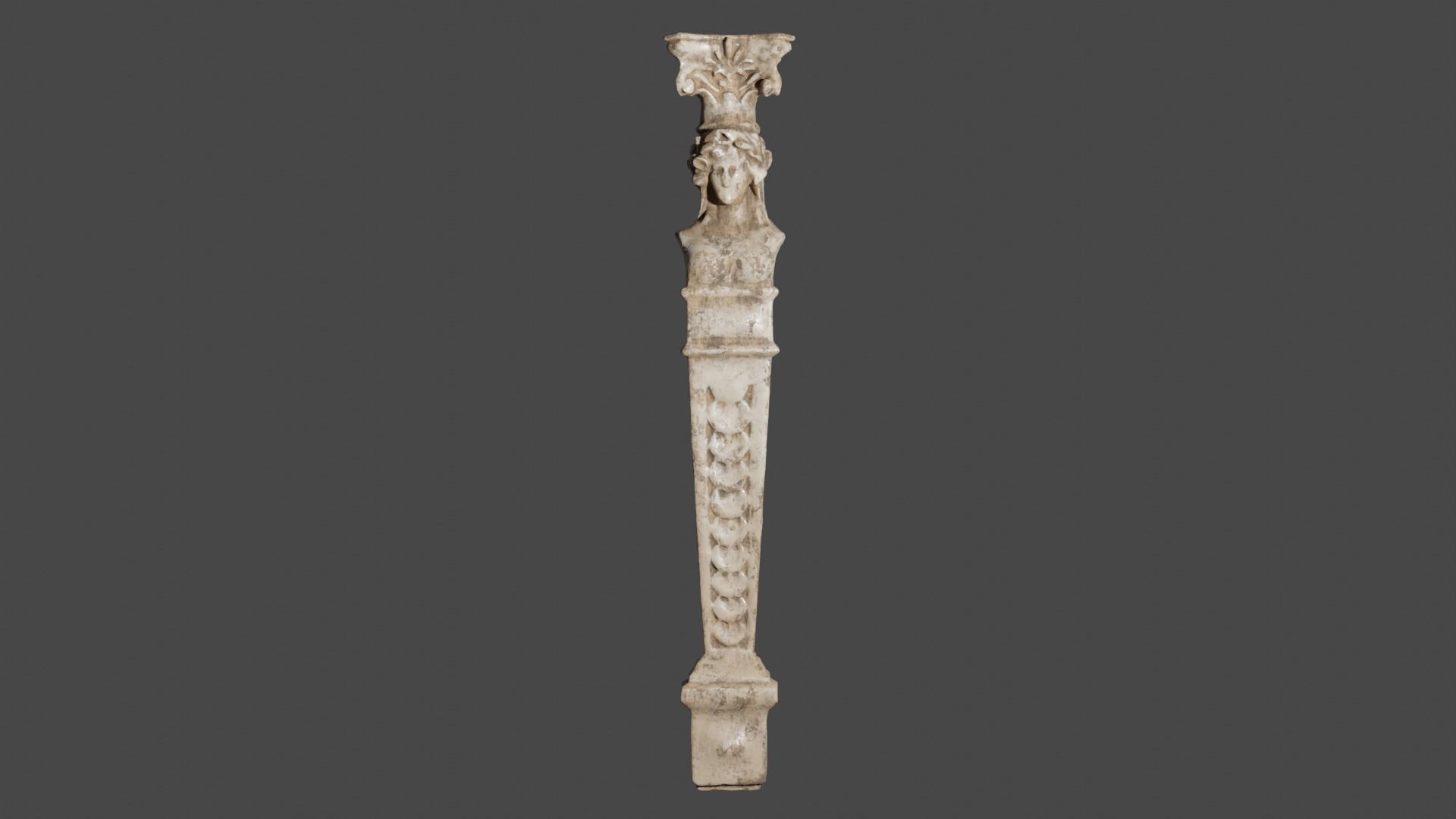 Decorative Statue Pillar 3D model 3D model | CGTrader