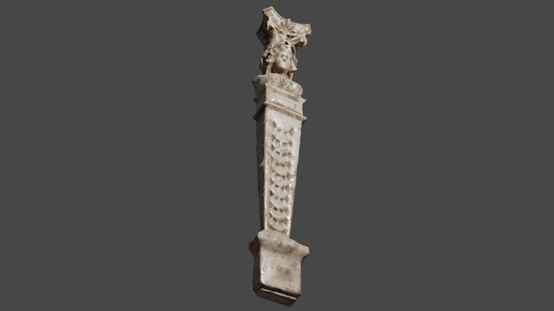 Decorative Statue Pillar 3D model 3D model | CGTrader