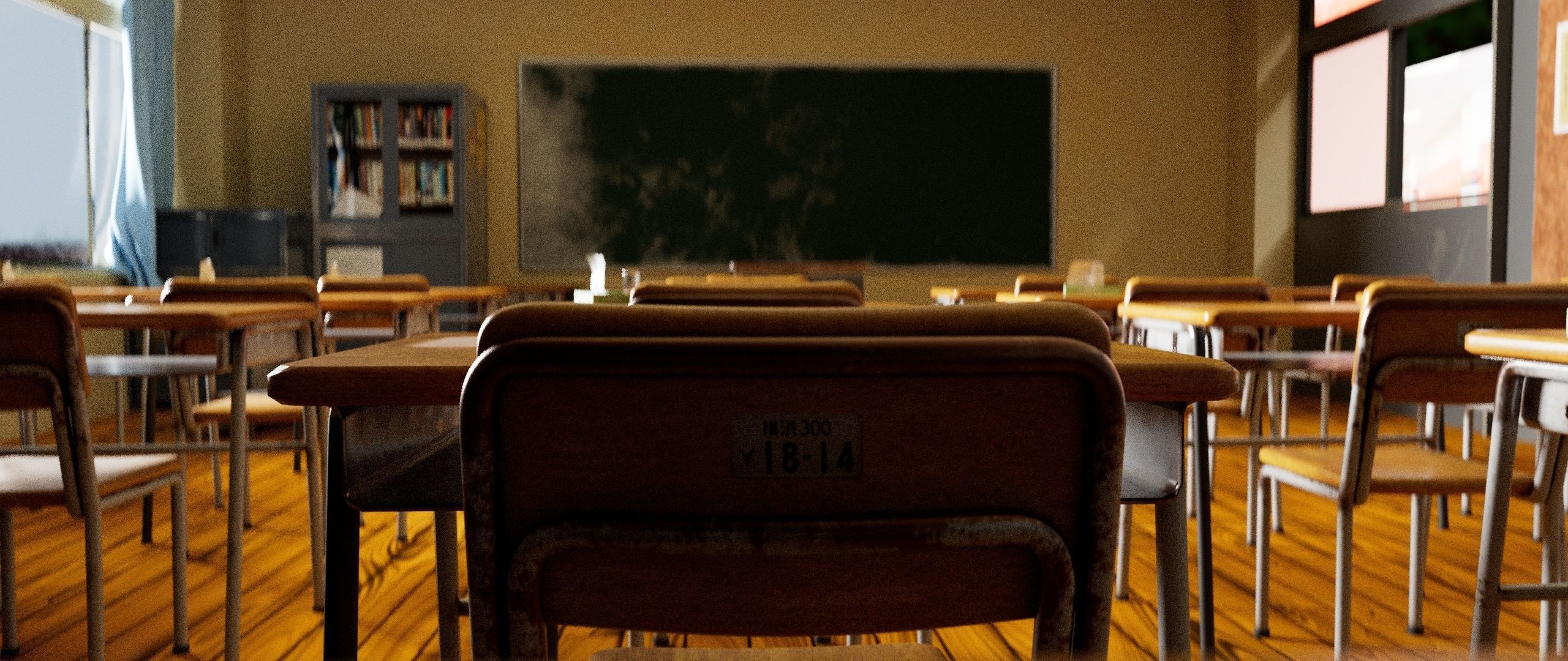 Japan Class Room 3D model 3D model | CGTrader