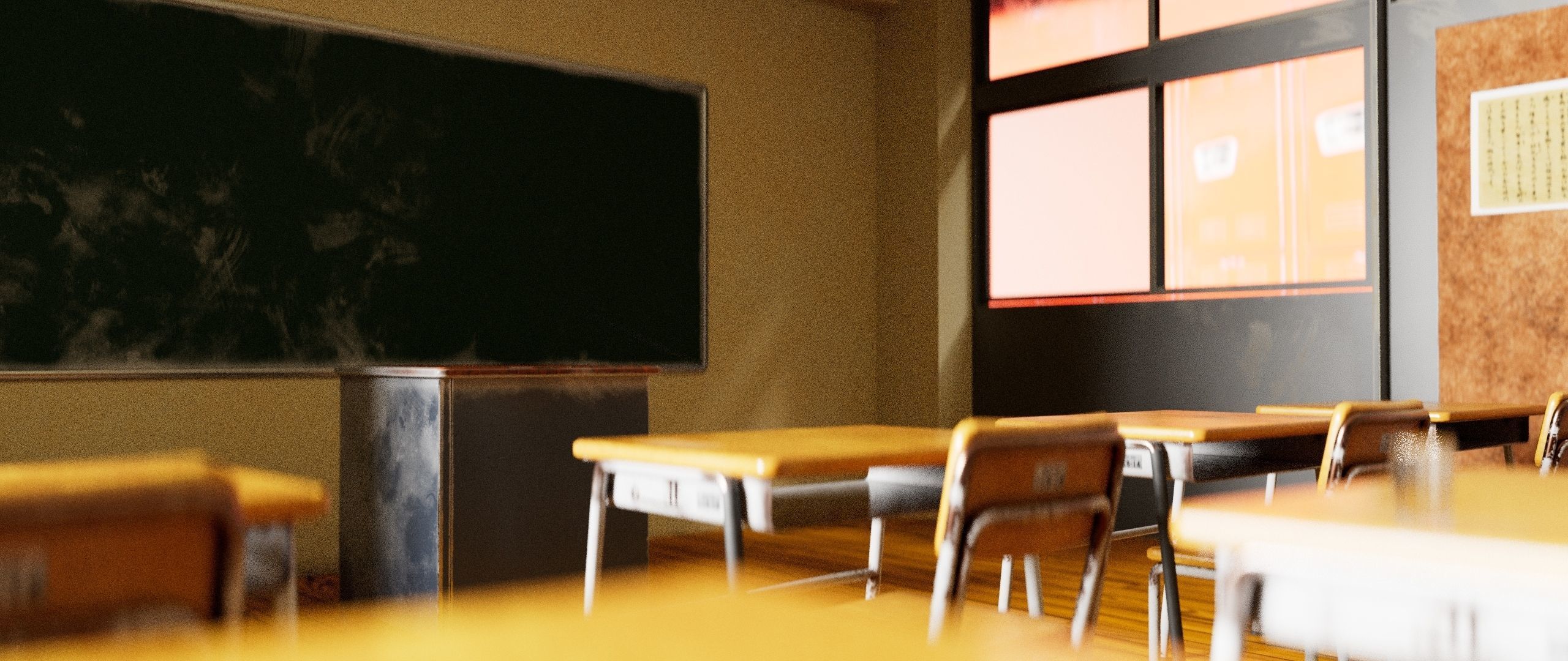 Japan Class Room 3D model 3D model | CGTrader