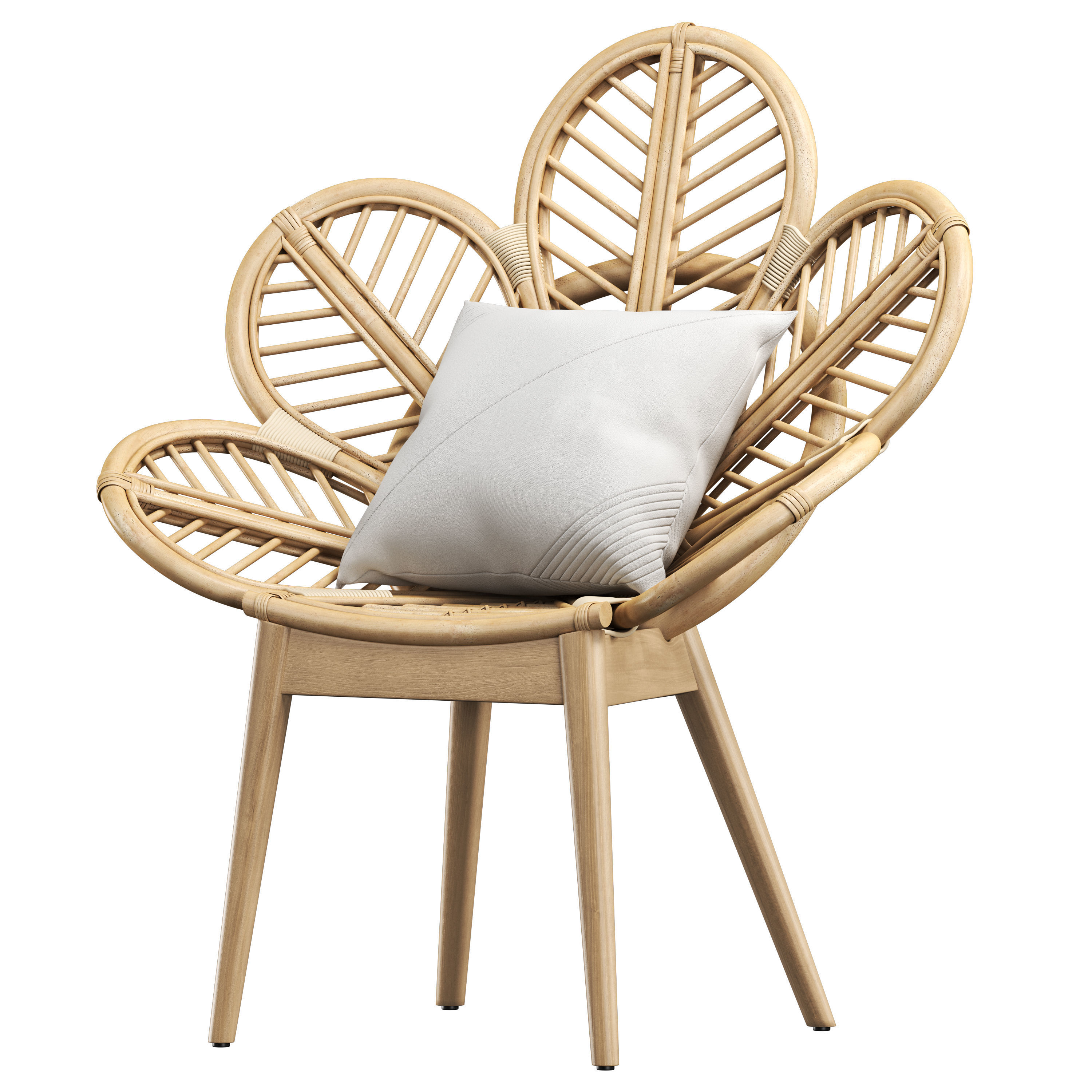 Kids Rattan Chair 3D model | CGTrader