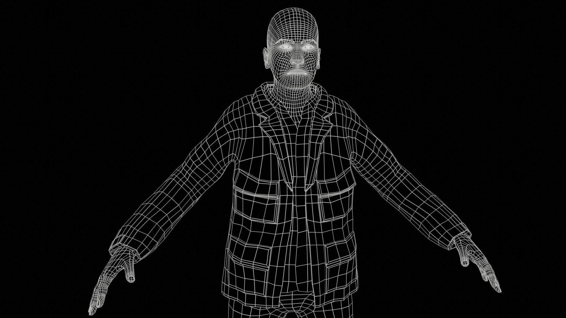 3D model Old men with rig VR / AR / low-poly | CGTrader