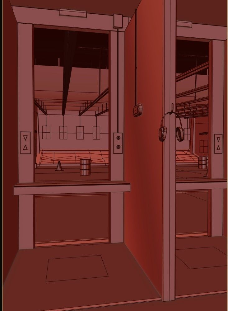 3D model Gun Ranges Room VR / AR / low-poly | CGTrader