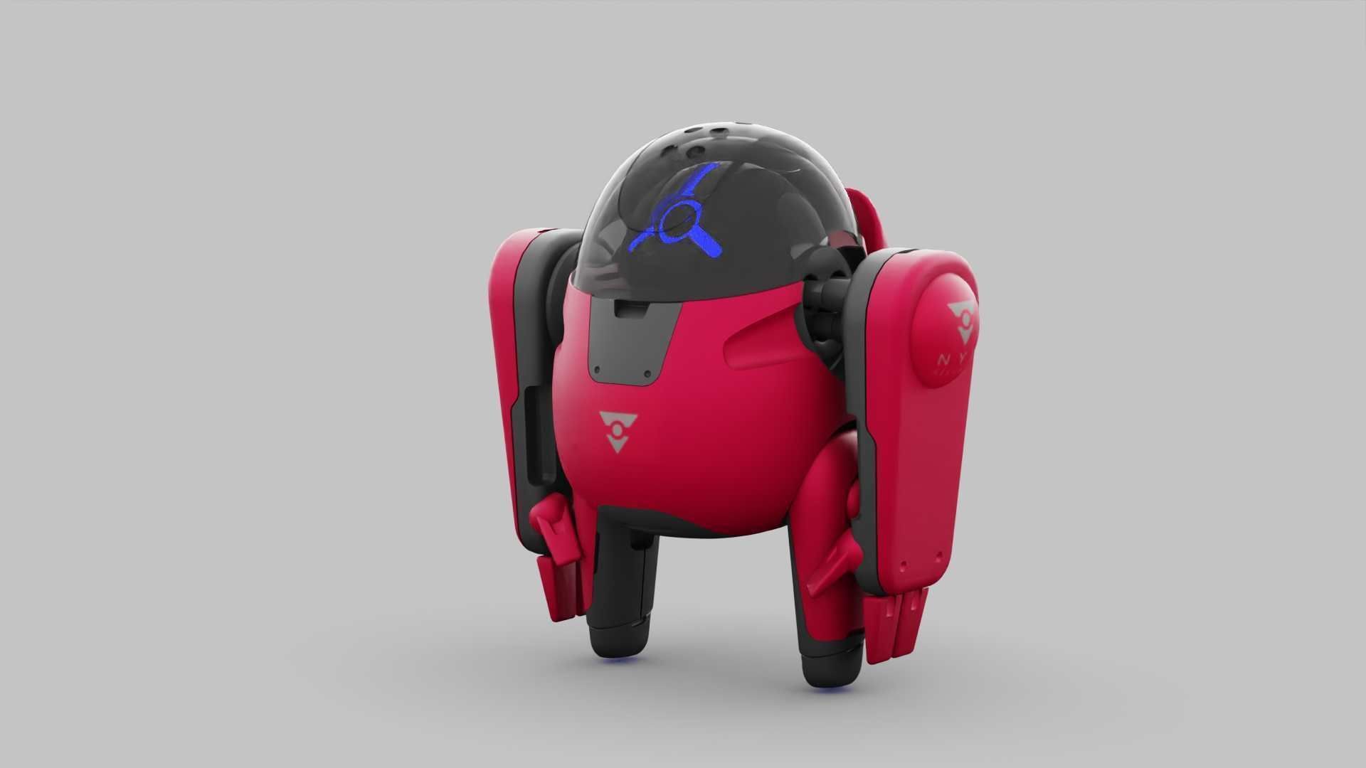 DRONE BOT R-500 RIGGED 3D model rigged | CGTrader