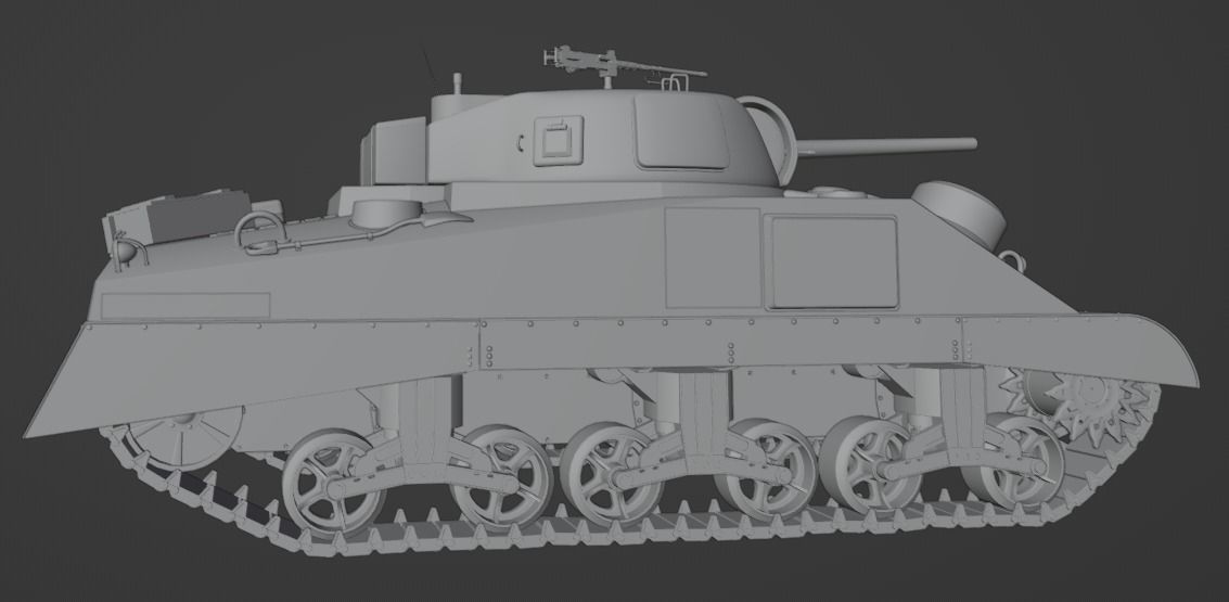 M4 Sherman 3D model | CGTrader