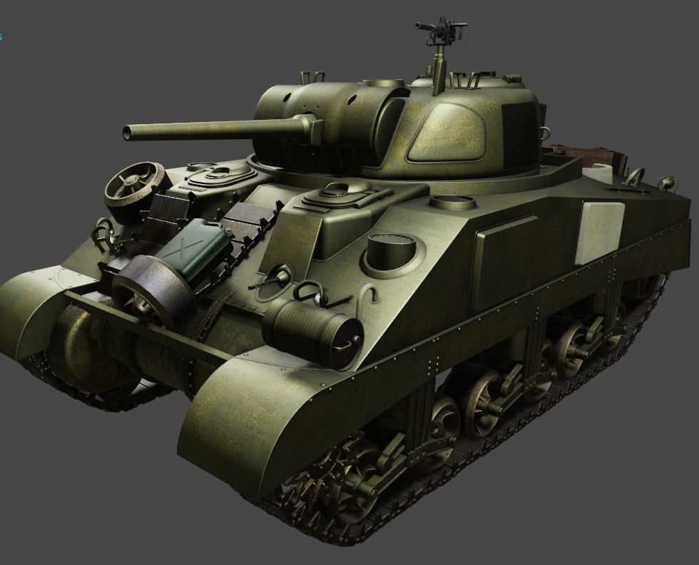 M4 Sherman 3D model | CGTrader