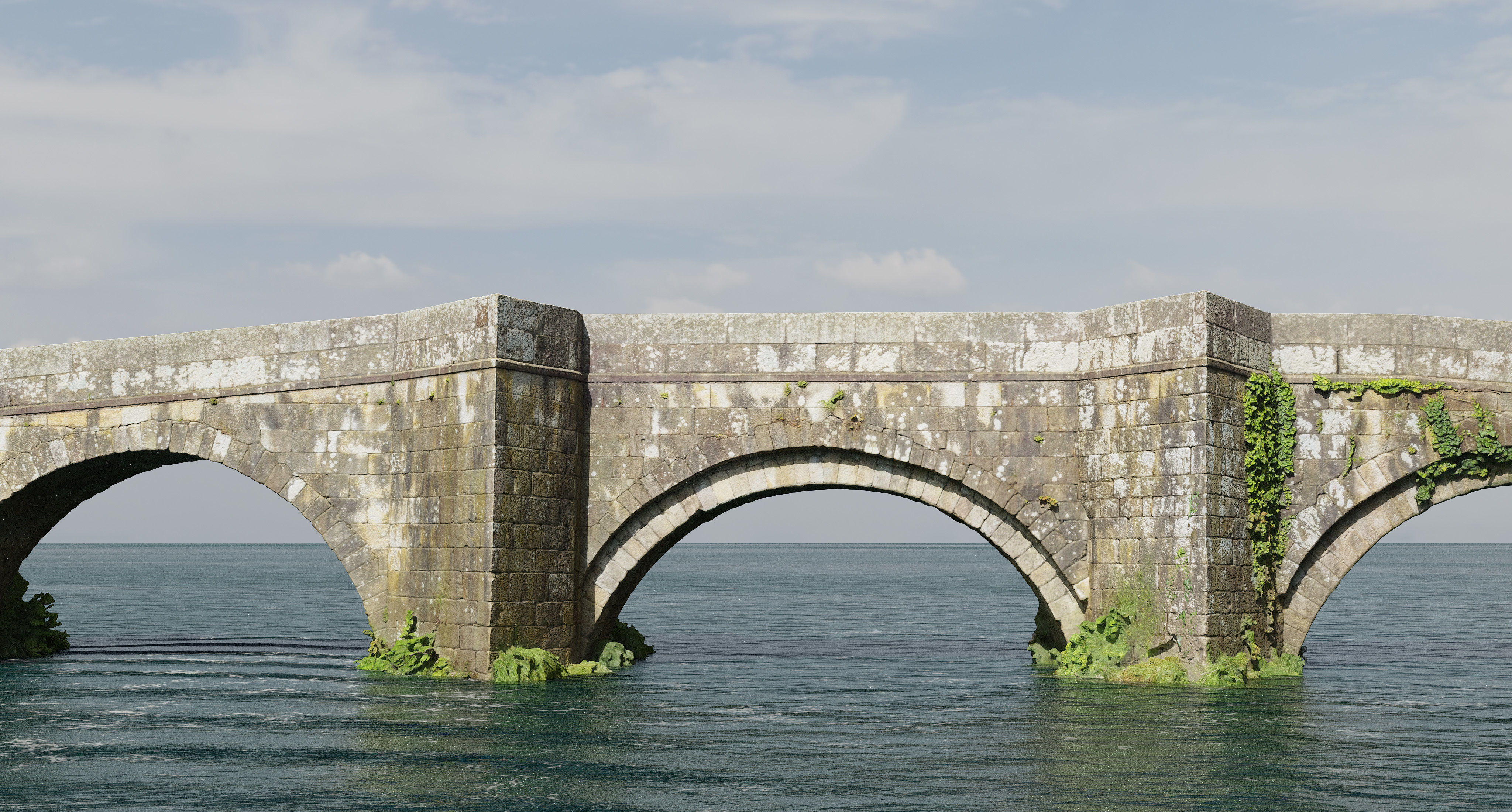 Old Roman Stone Bridge Medieval 3D model | CGTrader