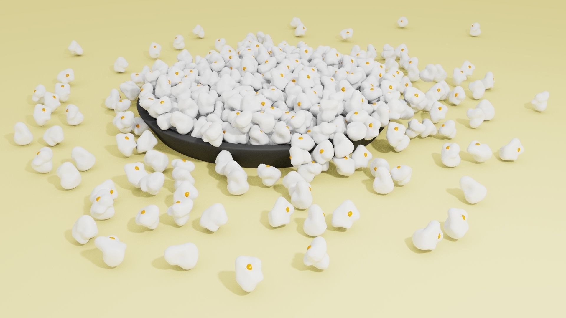 Popcorn 3D model cartoon free VR / AR / low-poly 3D model | CGTrader