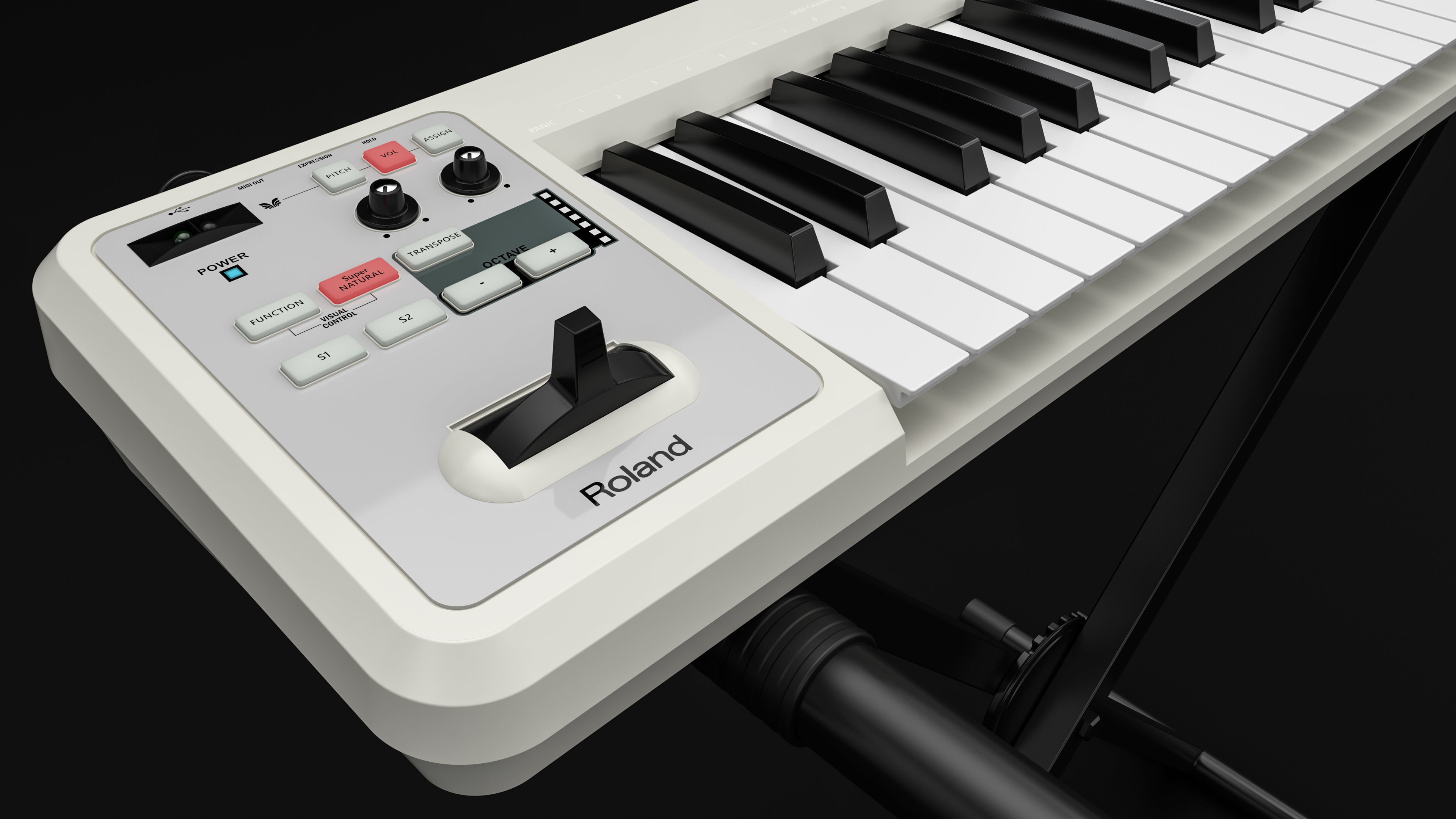 Roland A-49 MIDI Keyboard Controller 3D model | CGTrader