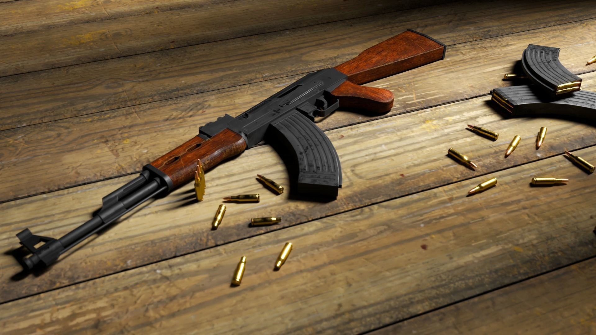 AK 47 7-62 Bullet 3D model 3D model | CGTrader