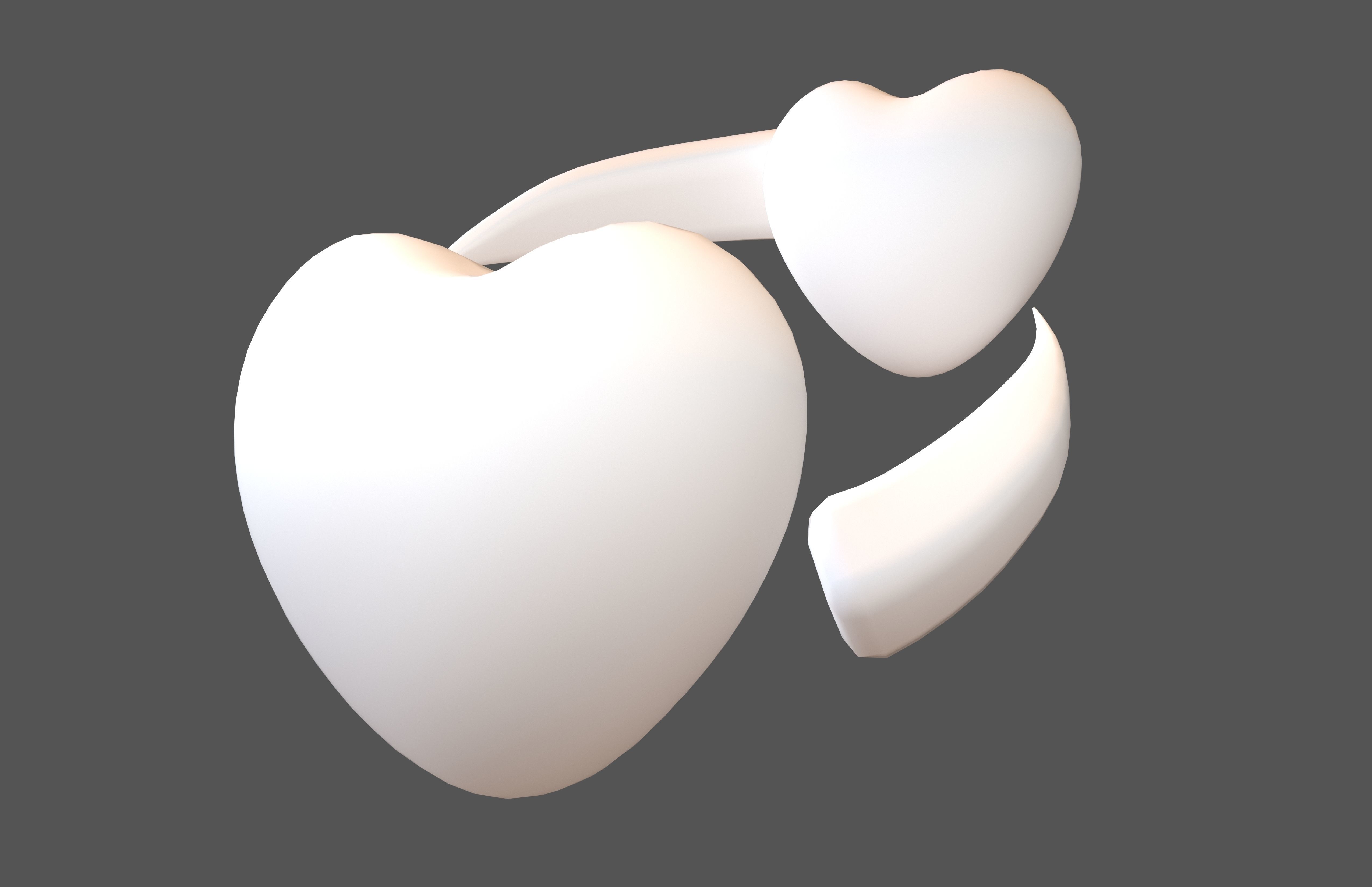 3D model Revolving Hearts v1 004 VR / AR / low-poly | CGTrader