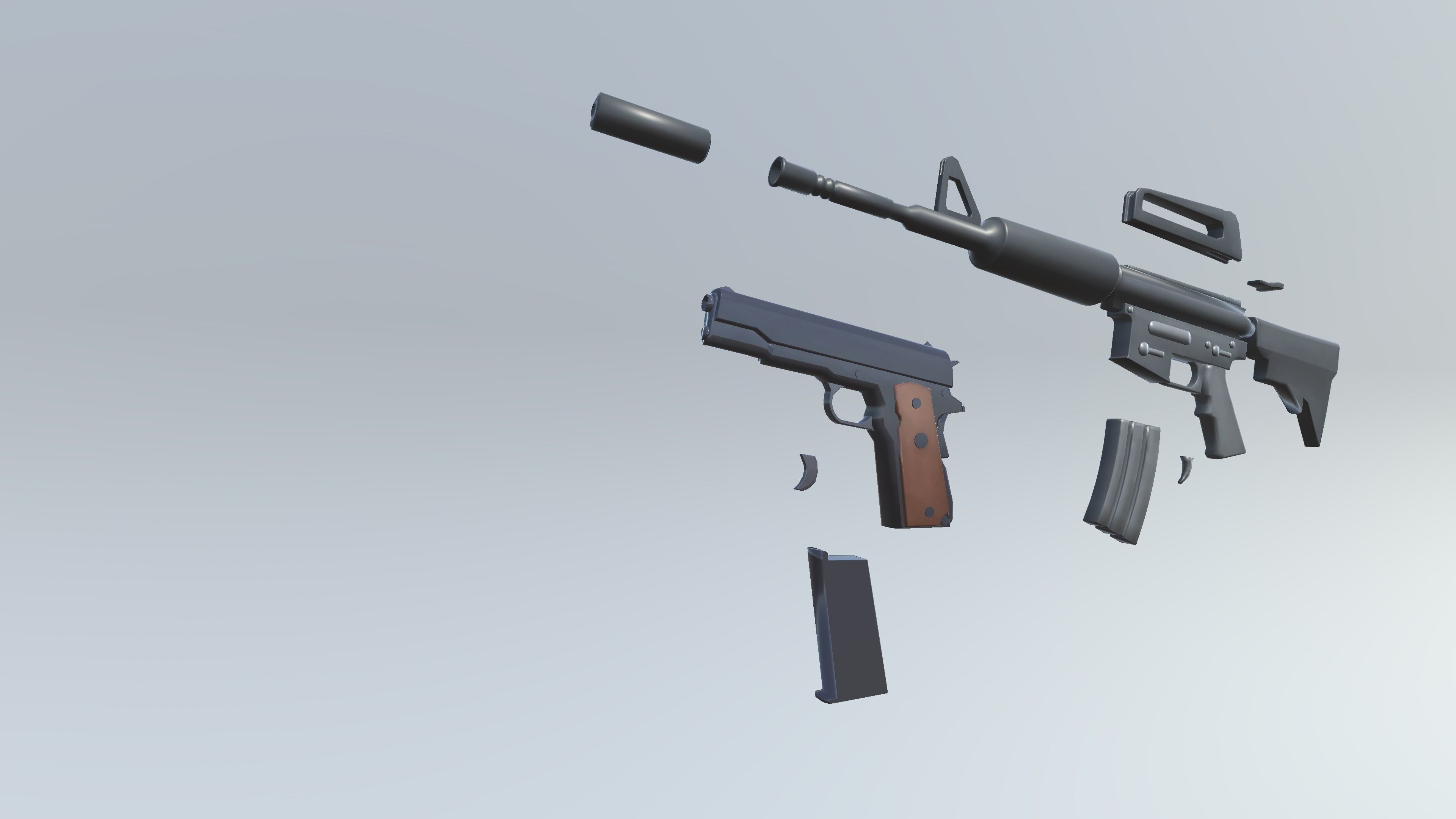 3D model Stylized Weapons - Game Ready VR / AR / low-poly | CGTrader