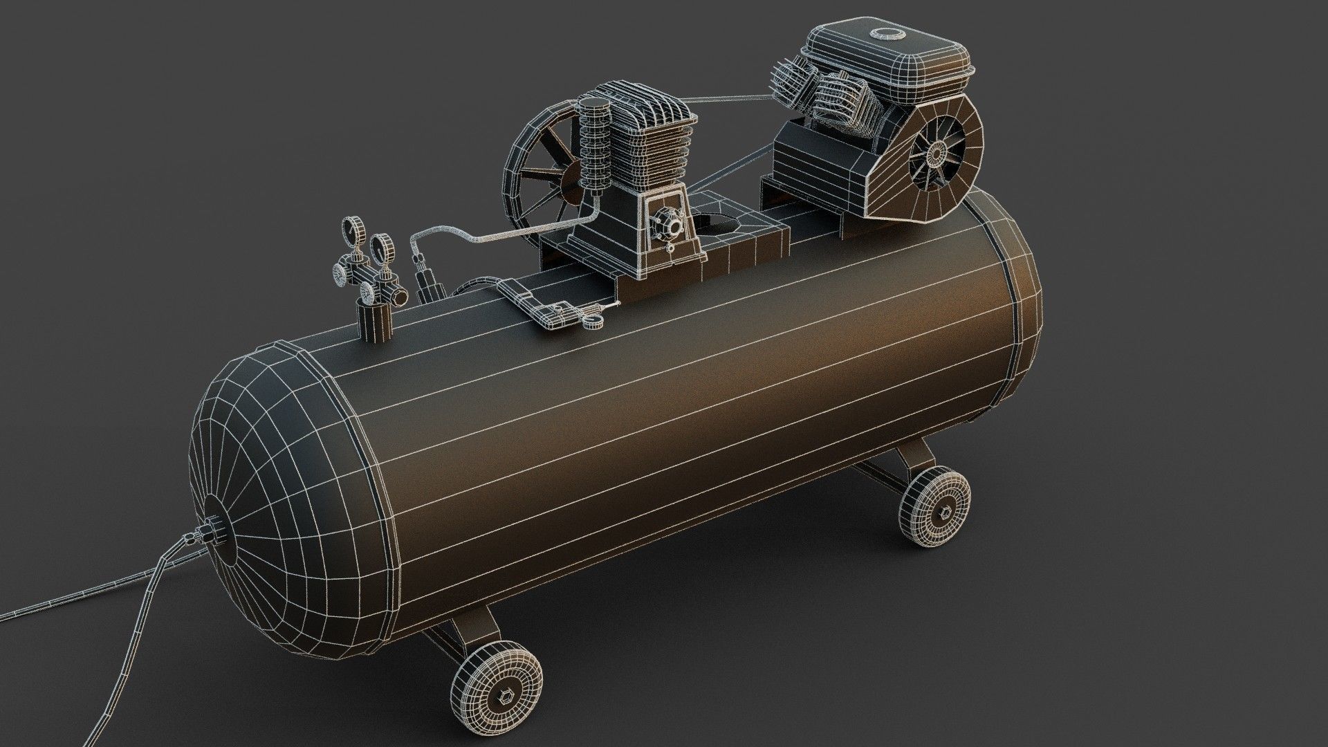 3D model Air compressor machine VR / AR / low-poly | CGTrader