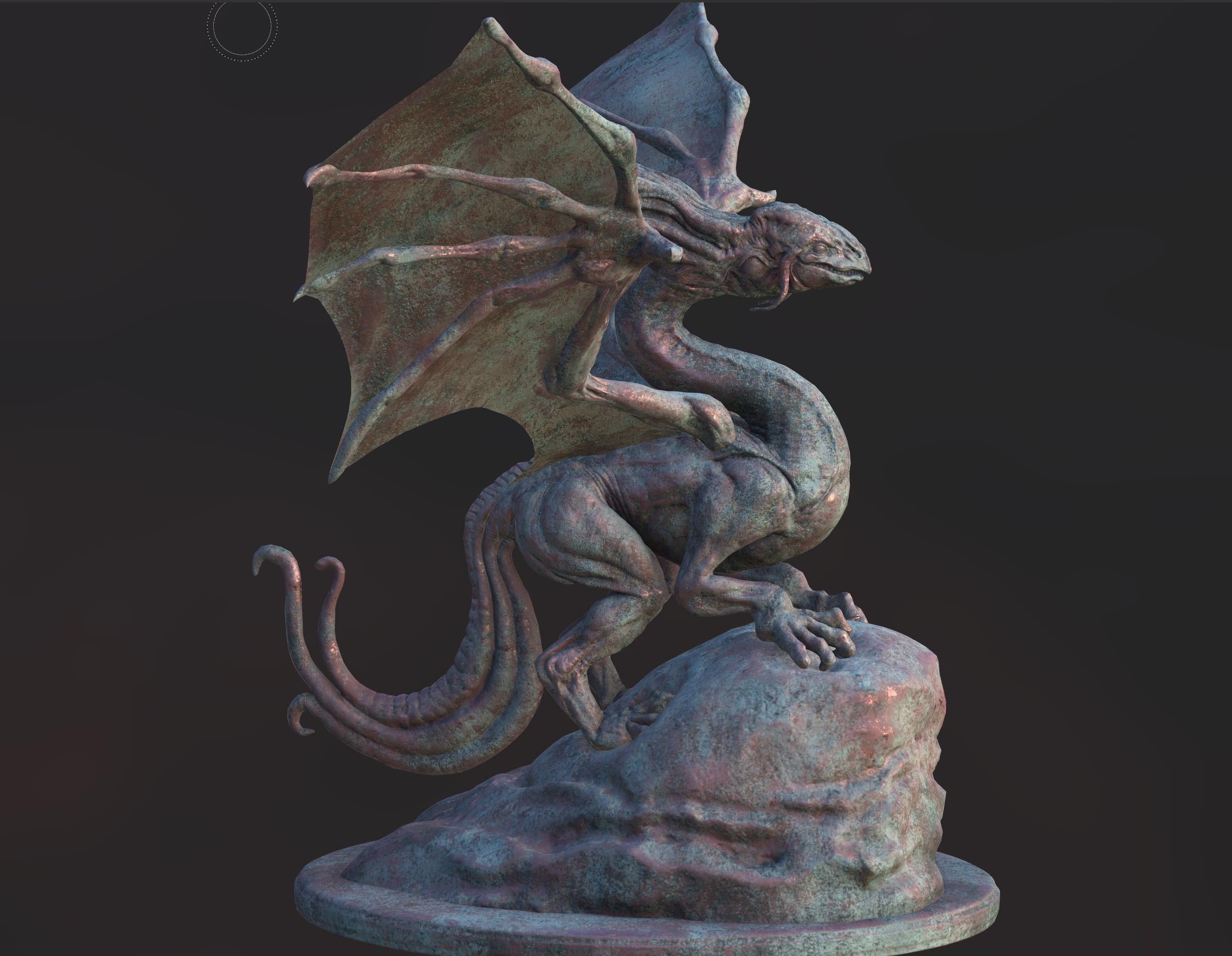 3D model Classic Dragon asset for games and VFX VR / AR / low-poly ...