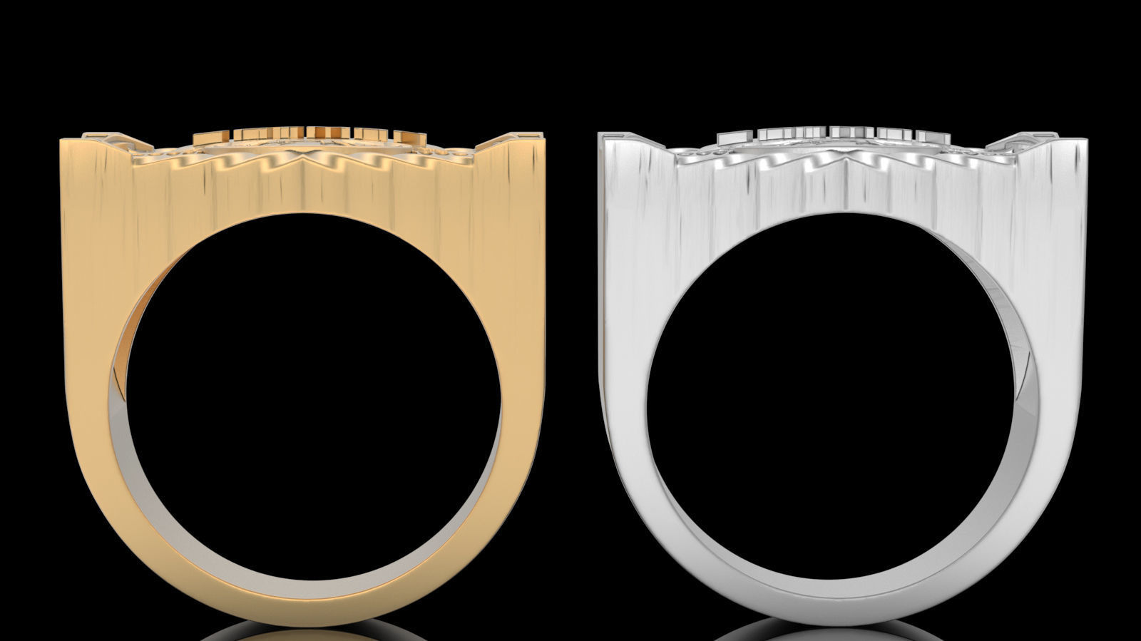 Batman ring silver gold sterling printable jewelry 3D model 3D model 3D ...